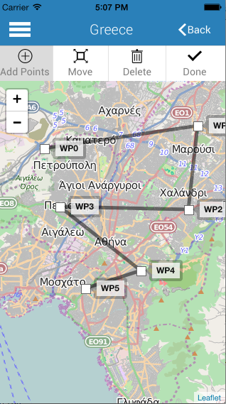 Route maker App for iOS , Android and Tablet